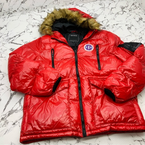 Reason | Jackets & Coats | Mens Quilted Puffer Red Jacket | Poshmark